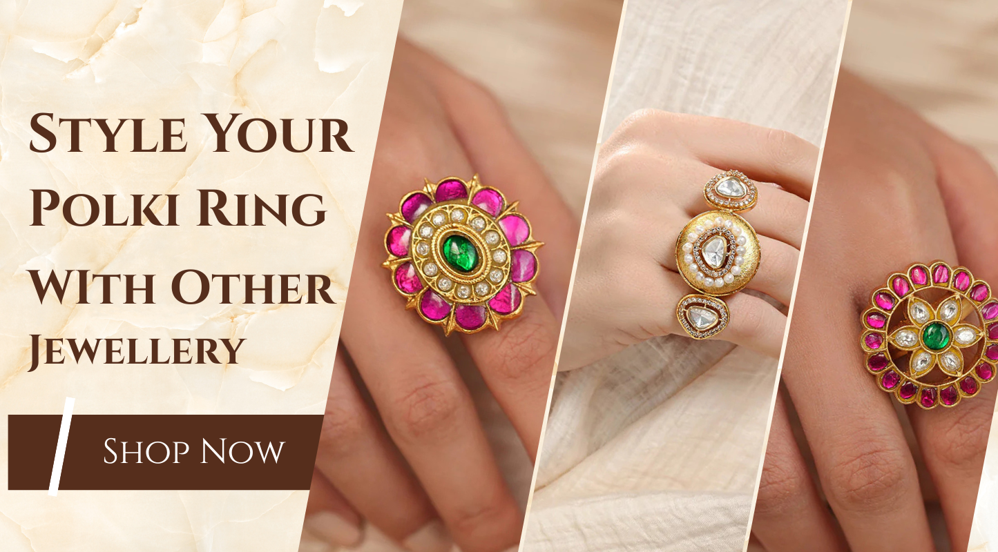 Elegant Polki Ring Collection | ShopJBR – Joules by Radhika